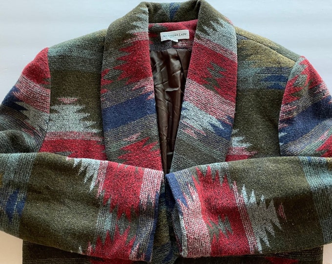 Navajo Southwestern Coat - -native Ethnic Design - Cowgirl Country ...