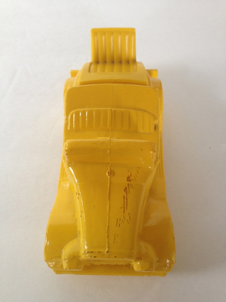 Avon Yellow Car Toy Convertible Charming Yellow Glass - Etsy