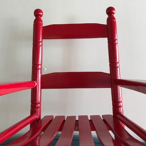 Red Rocking Chair - for Kids! - Charming Small Old School Decor ...