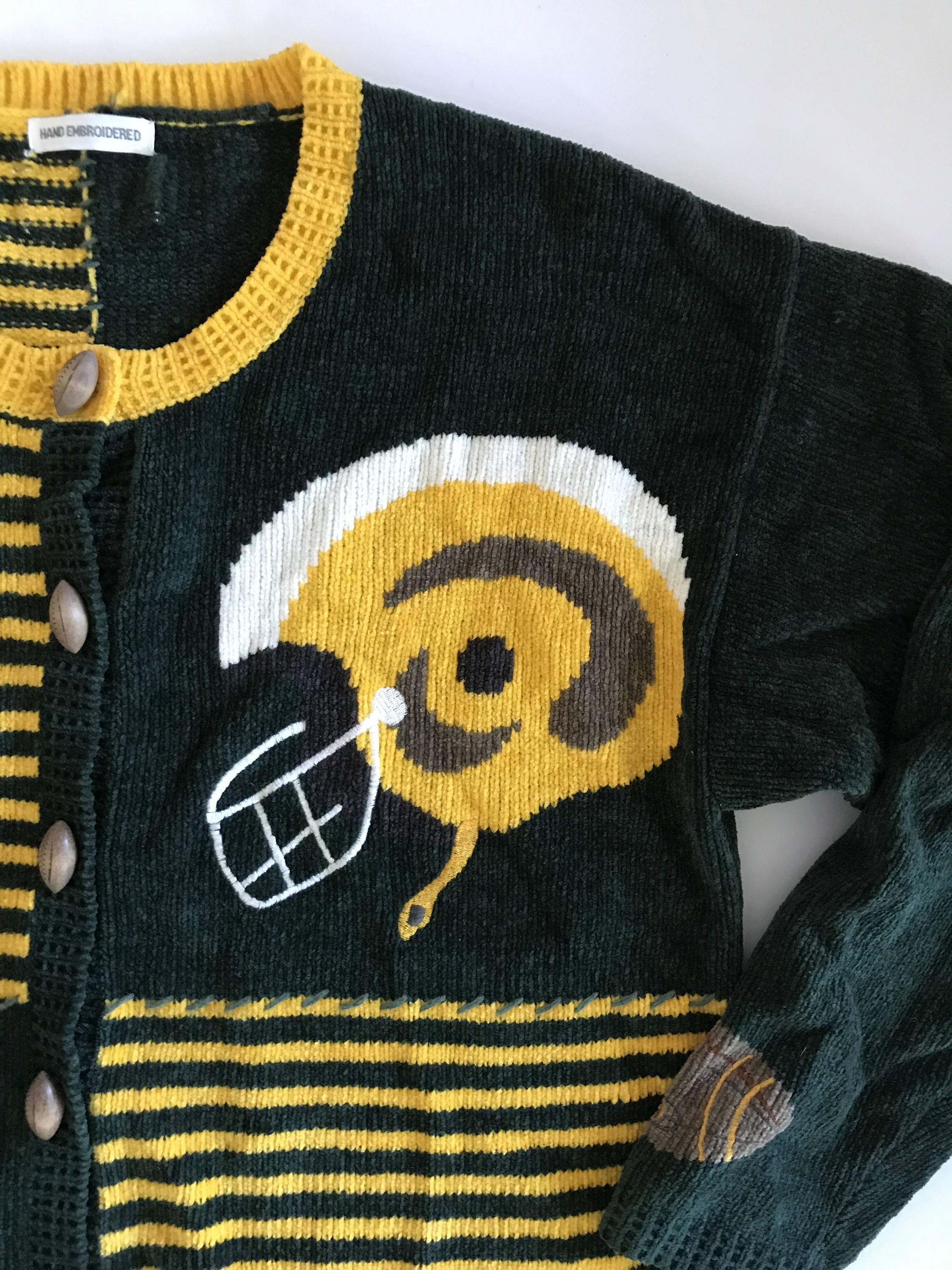 Baylor Green Bay Football Sweater Green Gold Cardigan for Men or Woman ...