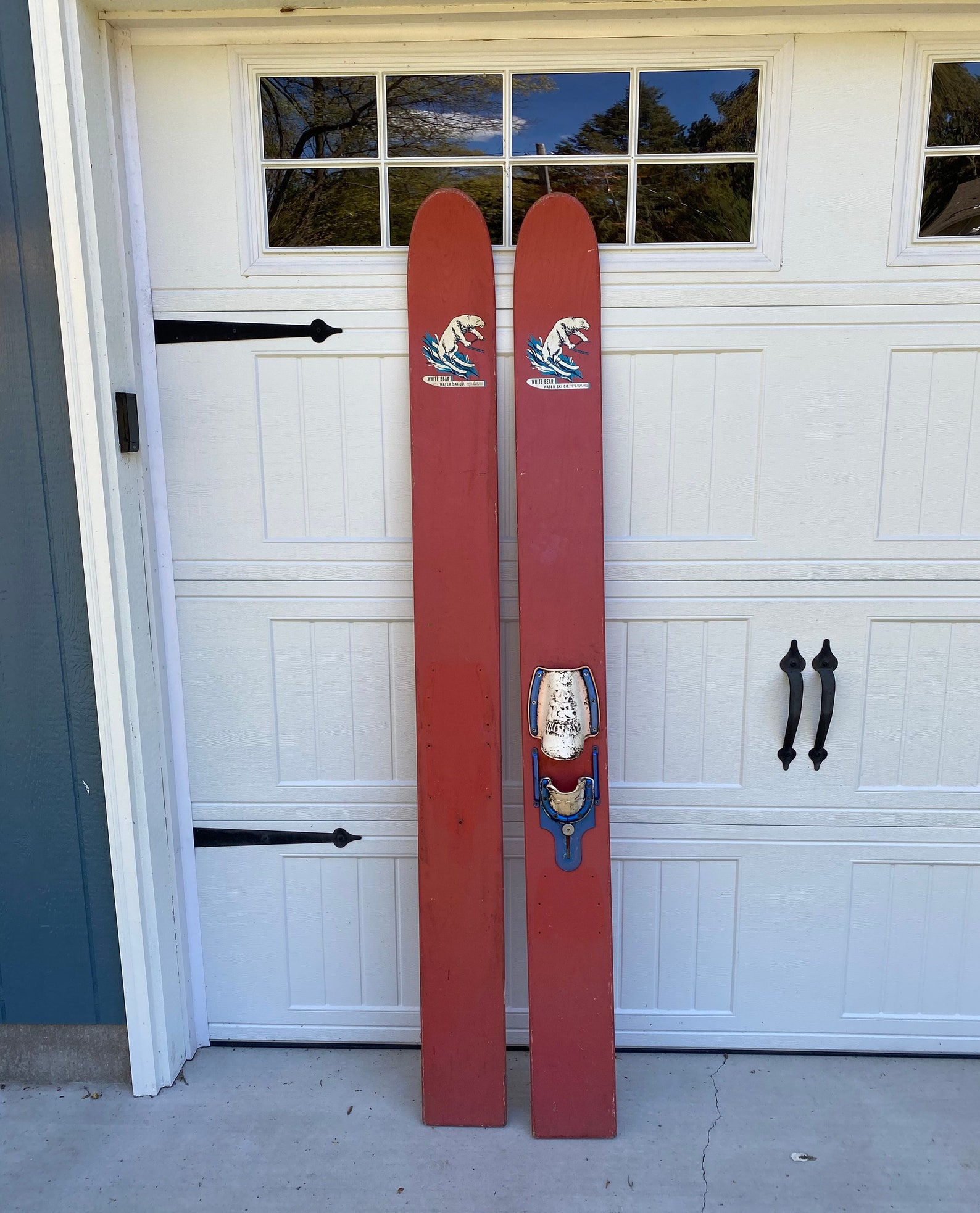 Vintage Water Skis White Bear Water Ski Company Rare Red Color so Cool ...