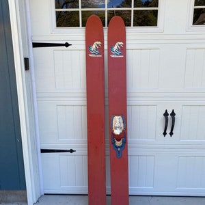 Vintage Water Skis - White Bear Water Ski Company - Rare Red Color - so ...