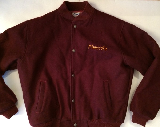 University of Minnesota Vintage Letter Jacket - Varsity Letter Jacket ...