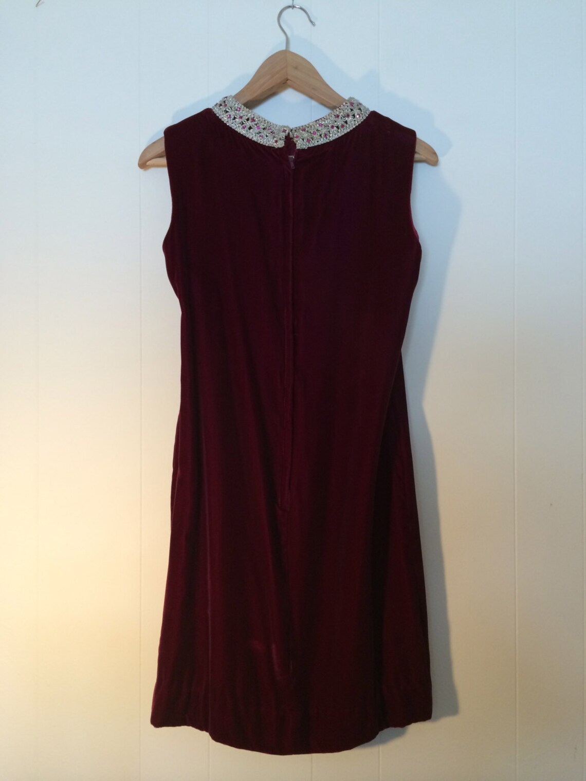 Red Velvet Dress Stunning Vintage Rich Velvet Feminine | Etsy