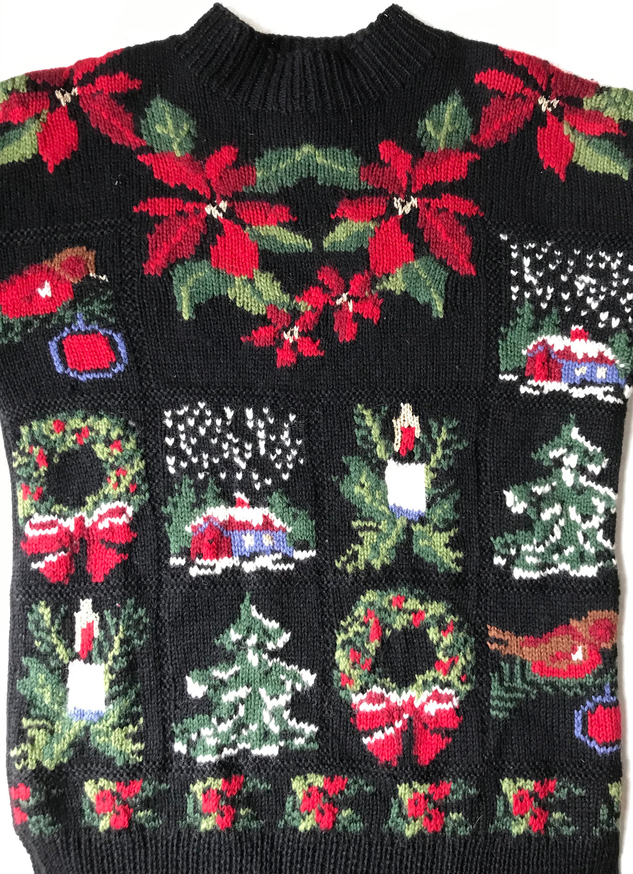 Patchwork Christmas Sweater - so Cut! - Love! - All Wool W Patchwork ...