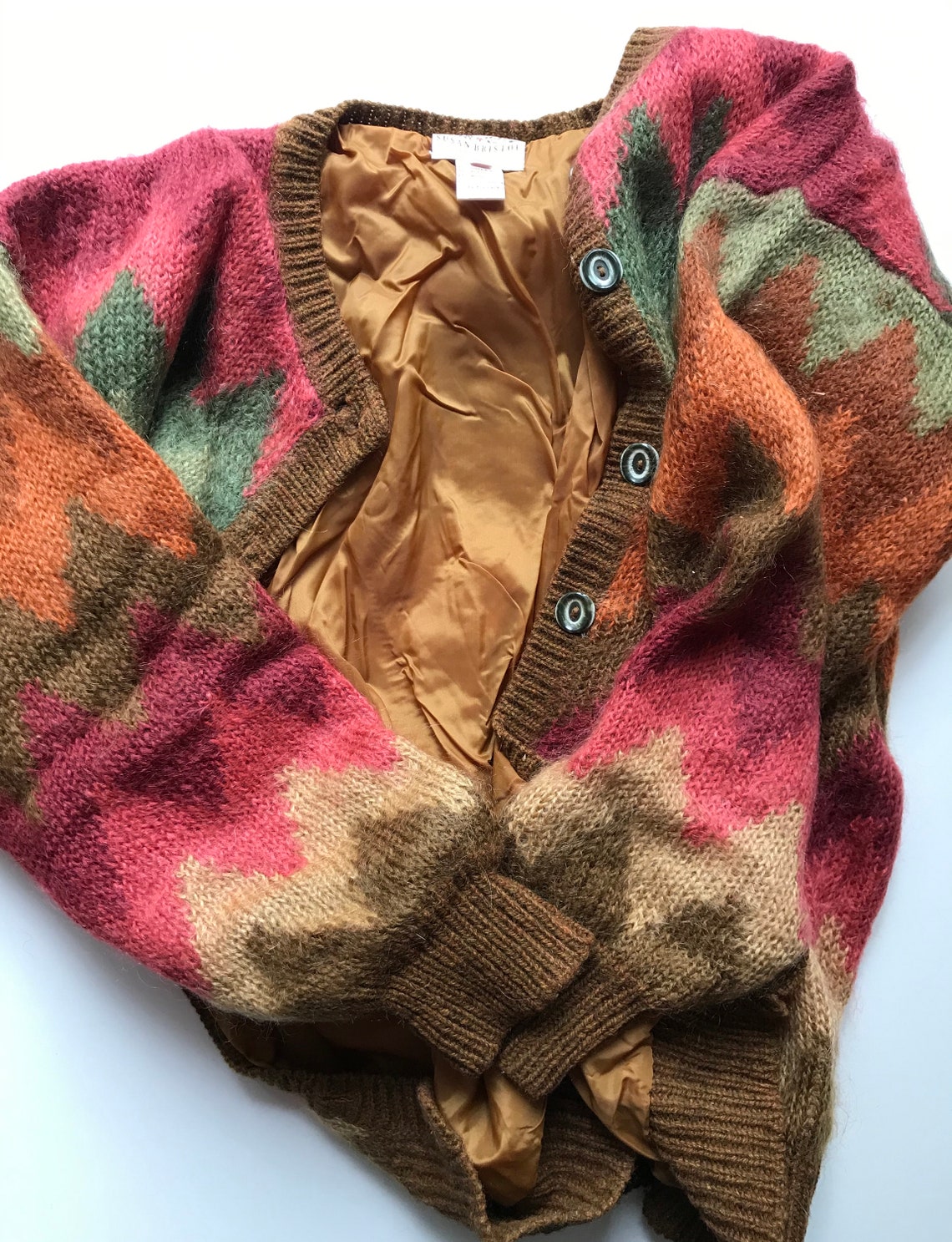 Mohair Sweater Jacket - Fantastic! - Fully Lined - Wonderful Chevron ...