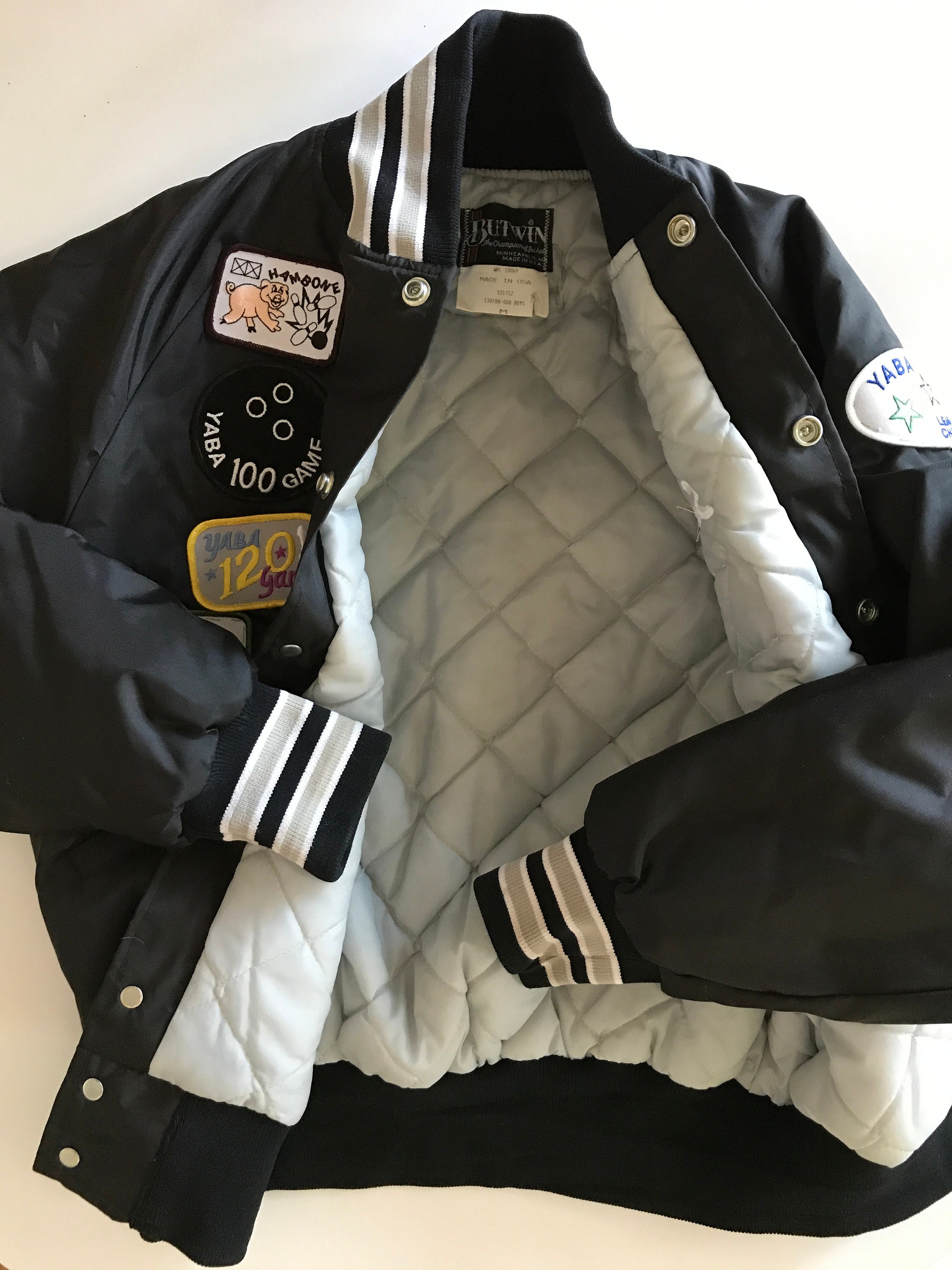 Vintage Bowling Jacket W Patches so Cool Retro Sports - Etsy