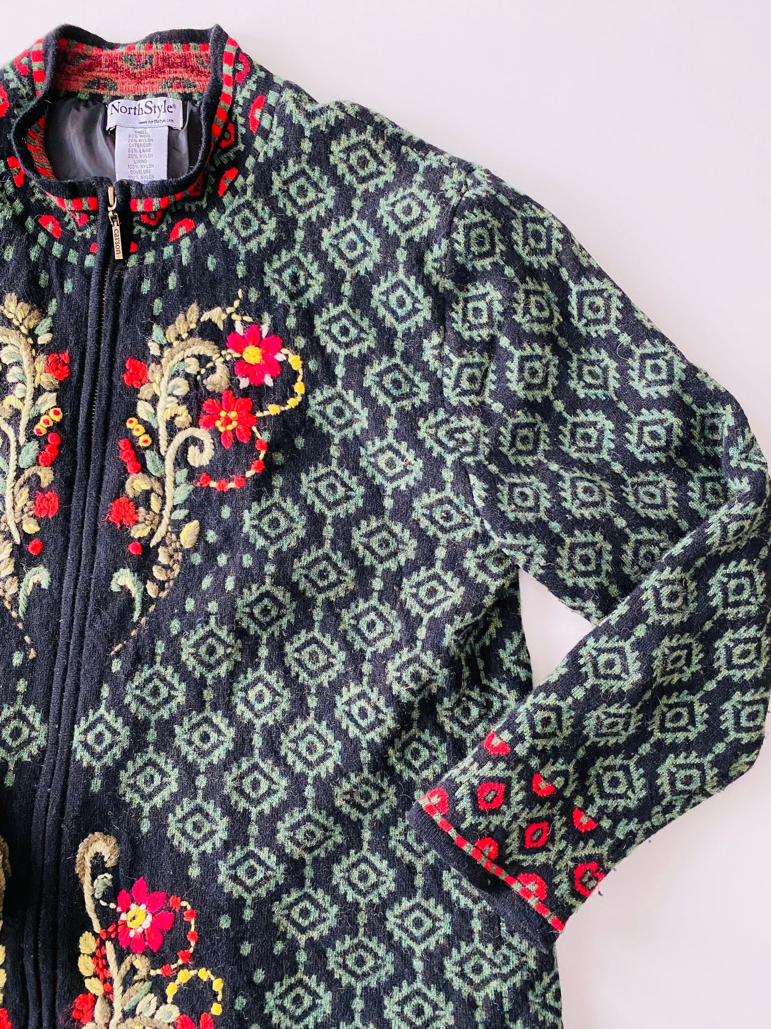 Vintage Scandinavian Sweater Wool Cardigan Simply Beautiful | Etsy