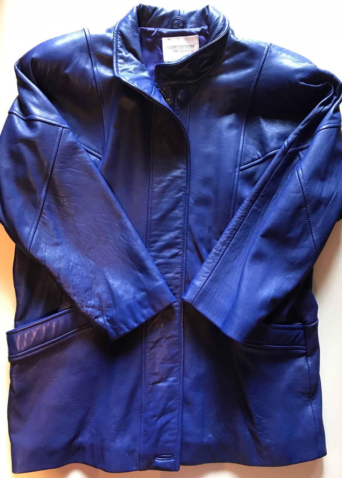 Purple Leather Jacket Coat - so Soft! - Rich Grape Leather Jacket ...