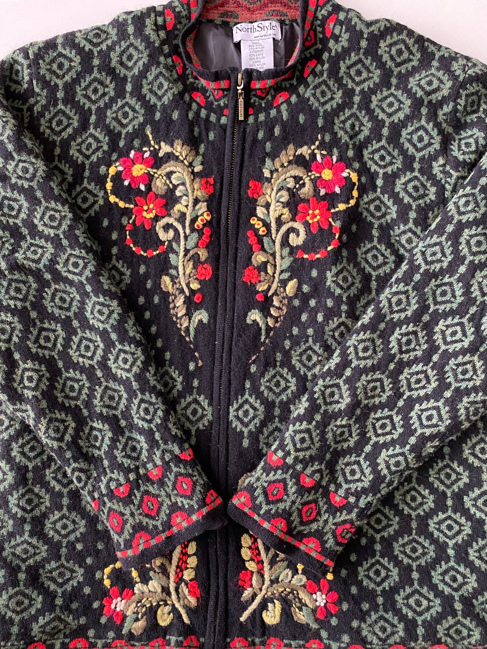 Vintage Scandinavian Sweater Wool Cardigan Simply Beautiful | Etsy