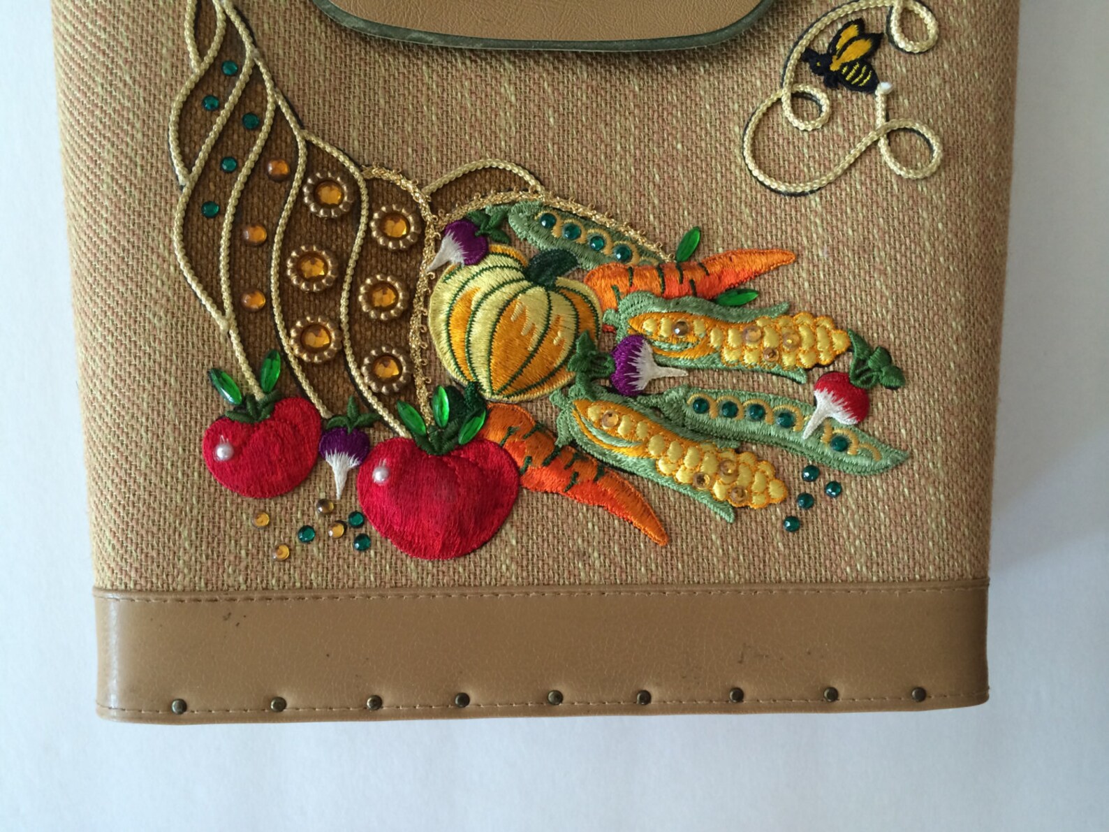 Thanksgiving Purse Handbag! Enid Collins Look - Vegetables!- Rare 1960s ...