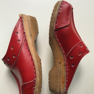 Red Swedish Clogs W Scandinavian Nordic Design Bastad Sweden - Etsy