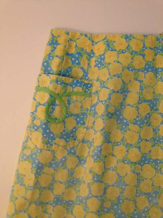 Lilly Pulitzer Skirt / Preppy Pattern in Turquoise Aq… - Gem