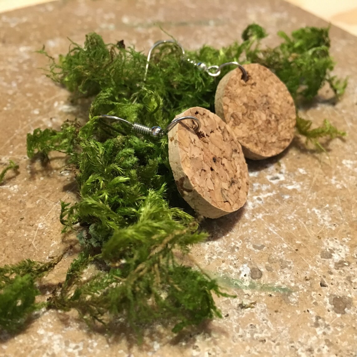 Cork Earrings Dangle and Drop Everyday Wear Cork Crafts - Etsy