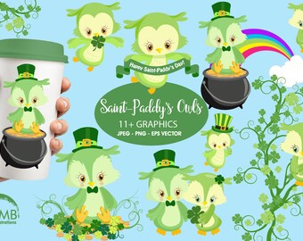 St Patricks Day Owl | Etsy