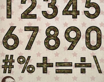 Camo alphabet | Etsy