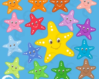 Starfish Clip Art | Etsy