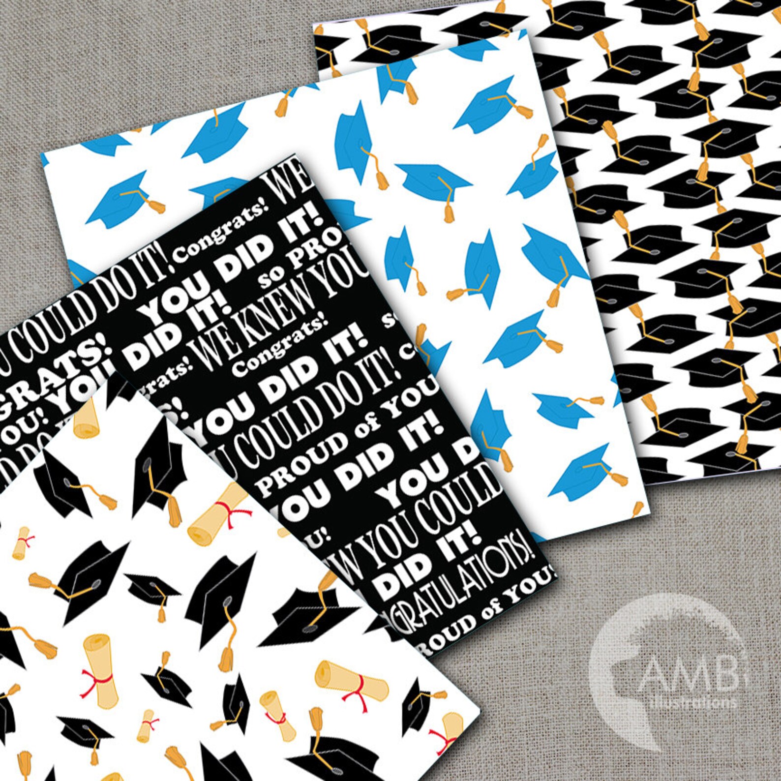 Graduation digital papers Graduation papers Graduation | Etsy