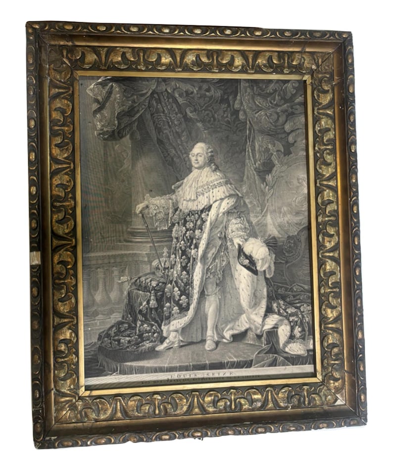 Portrait of King Louis XVI in Coronation Regalia - Etsy