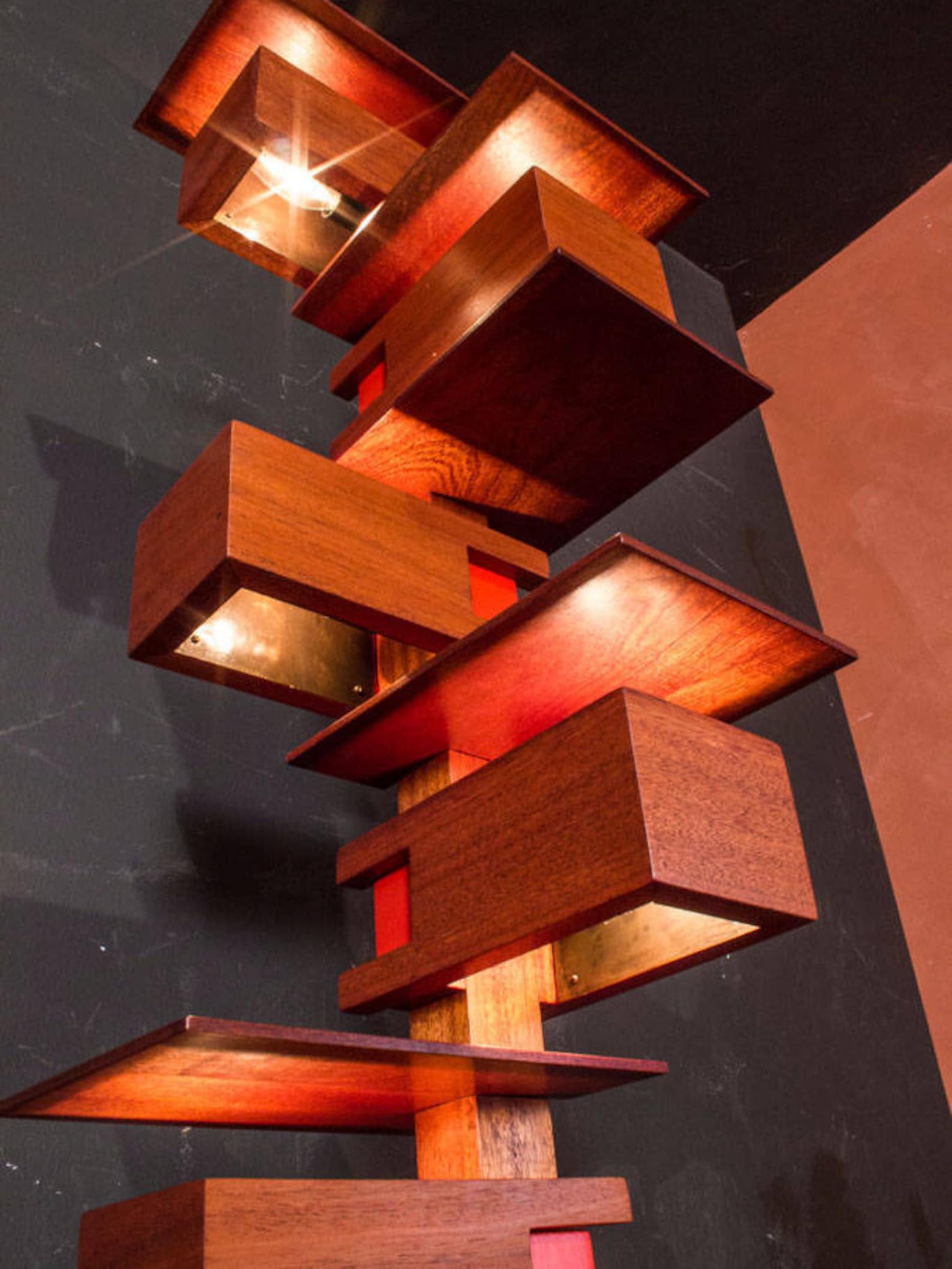 Recreated Frank Lloyd Wright 10-light Floor Lamp - Etsy