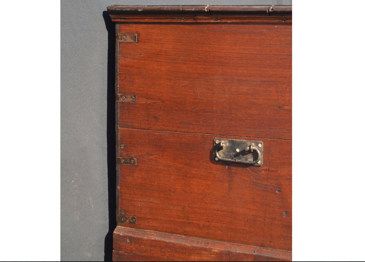 American Colonial Primitive Storage Chest - Etsy