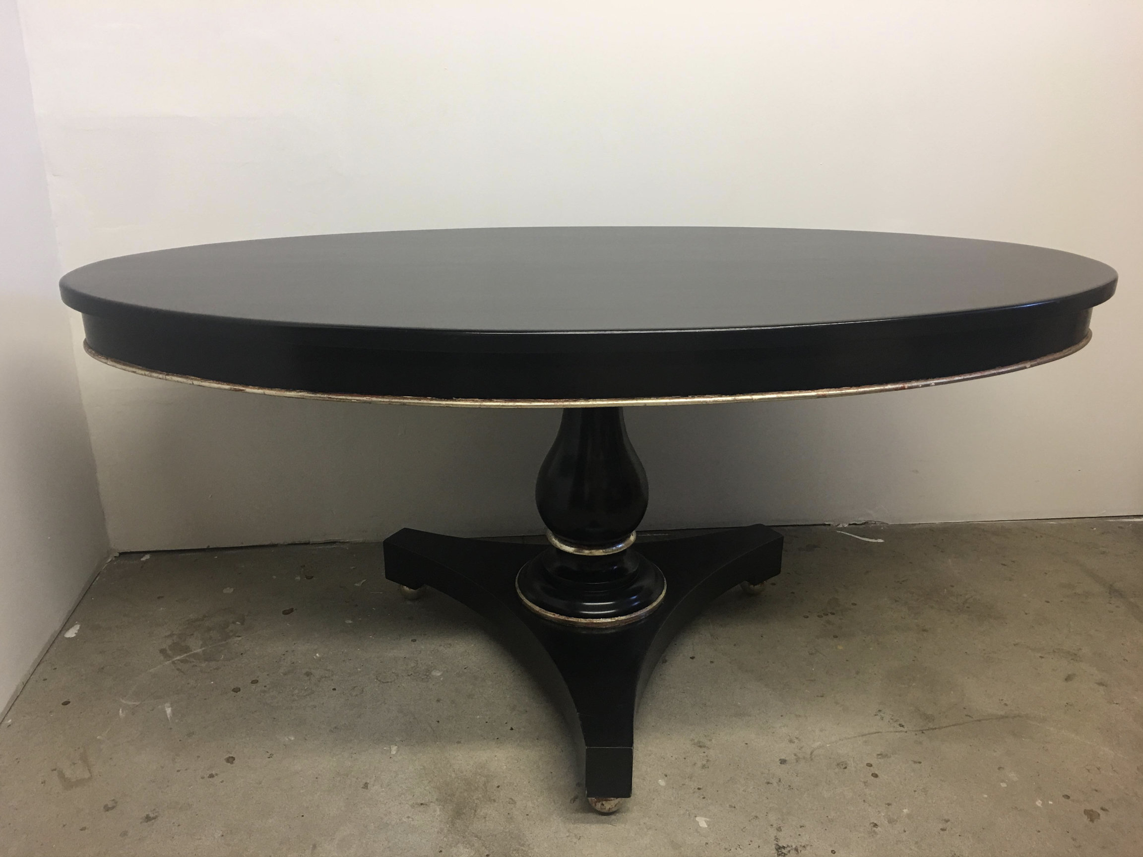 Black Elliptical Table - Etsy