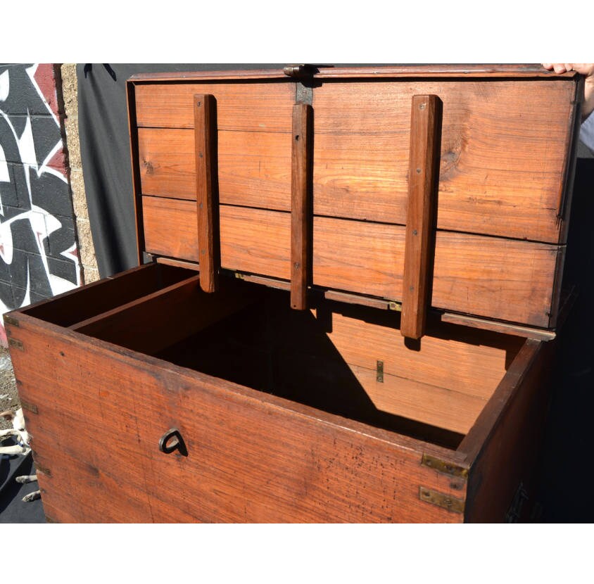 American Colonial Primitive Storage Chest - Etsy