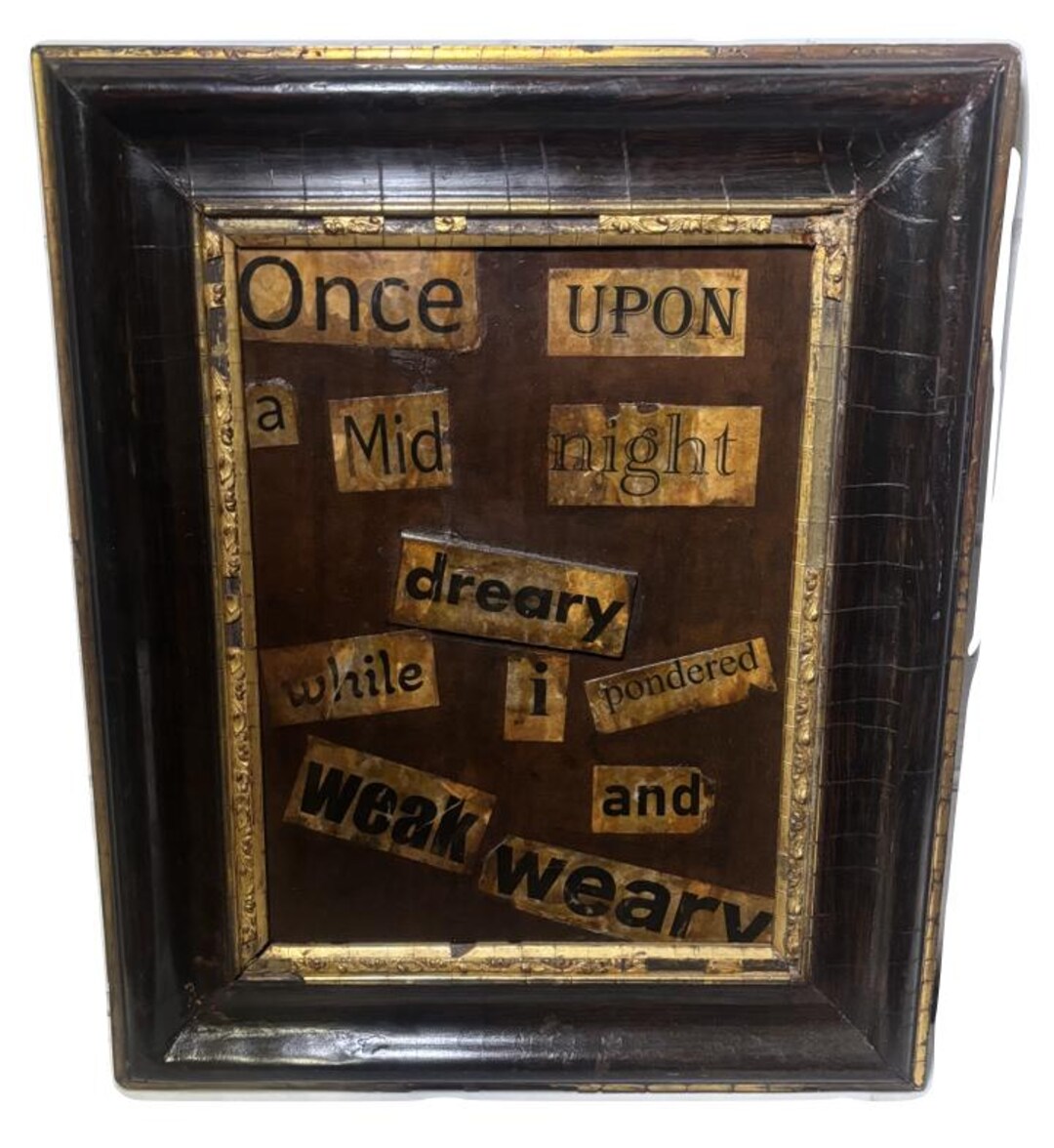 Poetry Art Hand Finished Frame (#1) - Etsy