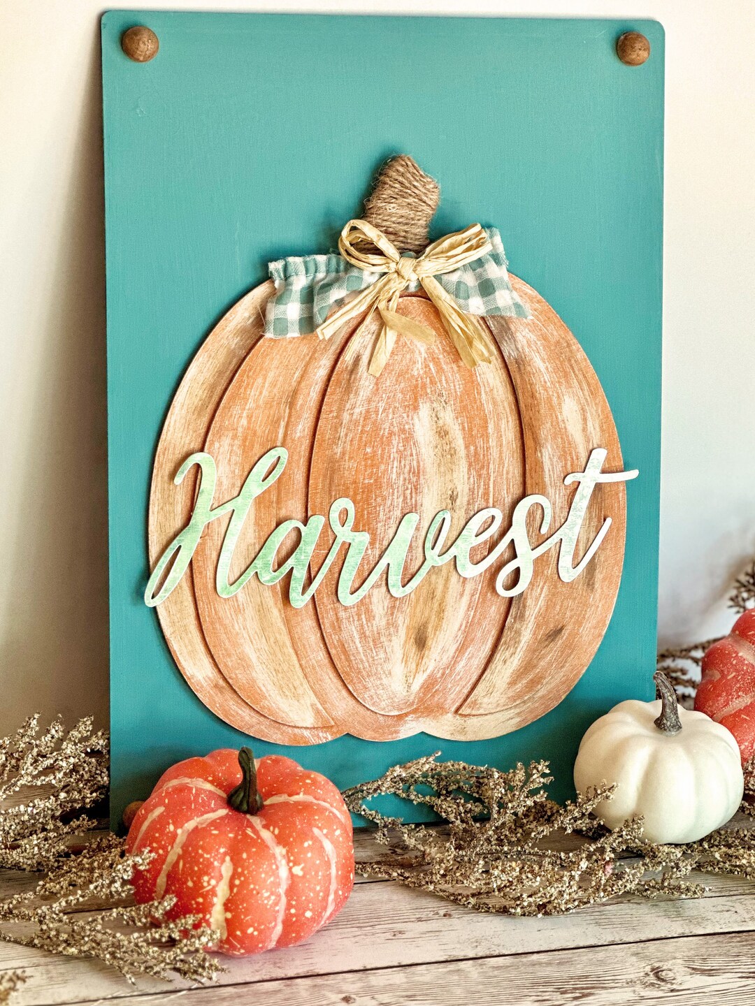 Rustic Farmhouse Fall Pumpkin Sign - Etsy