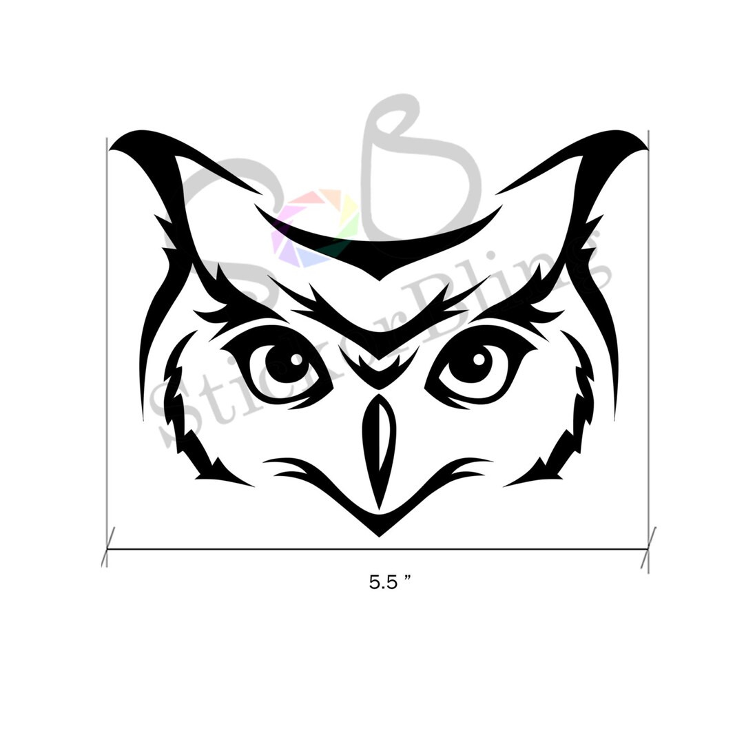 Owl 5.5 Die Cut Vinyl Decal Sticker Car Window Bumper - Etsy
