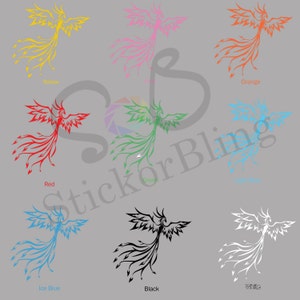 Phoenix 11 X 10.625 Vinyl Decal Sticker Car Window Bumper Computer ...