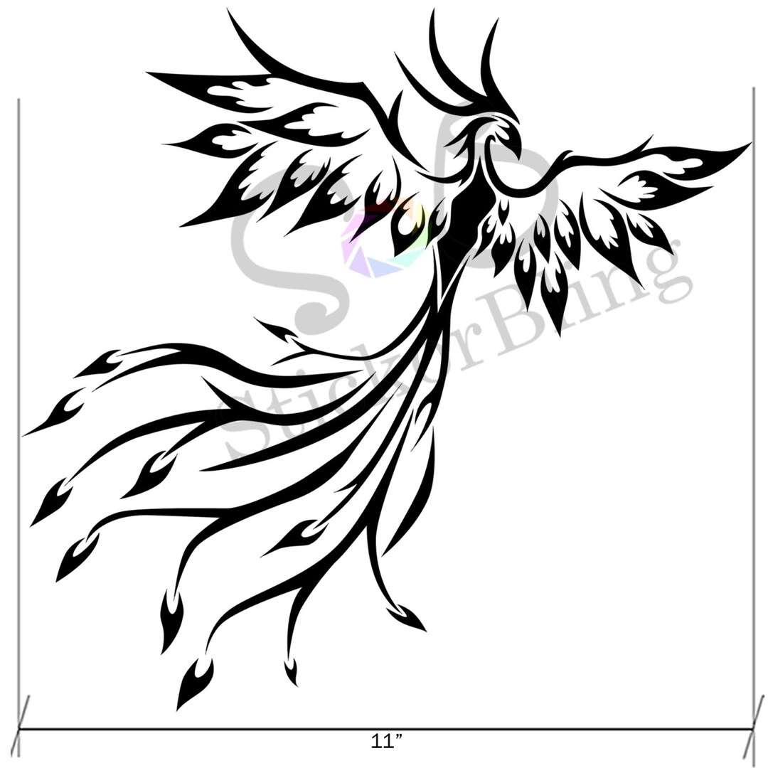 Phoenix 11 X 10.625 Vinyl Decal Sticker Car Window Bumper Computer ...