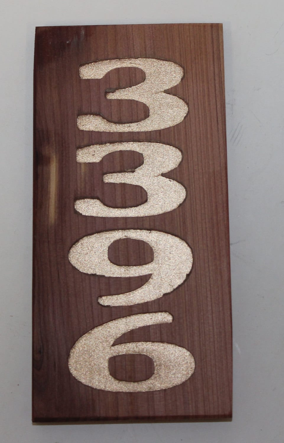 Numeral Alpha Mini Sign Wood Carved Cedar Sign Token - Etsy