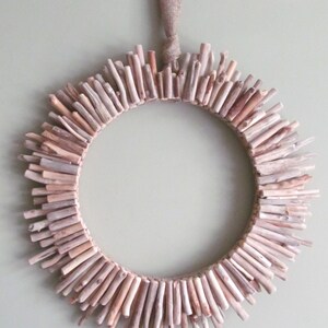 Bleached White Driftwood Wreath, Coastal Sunburst Decor (16 Inch) - Etsy