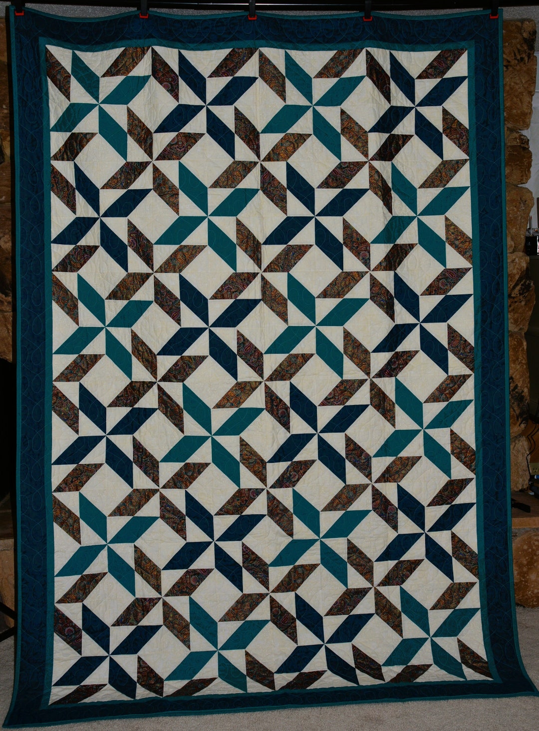 Double Sided Quilt, Reversable Quilt, Twin Size Quilt, Patriotic Quilt ...