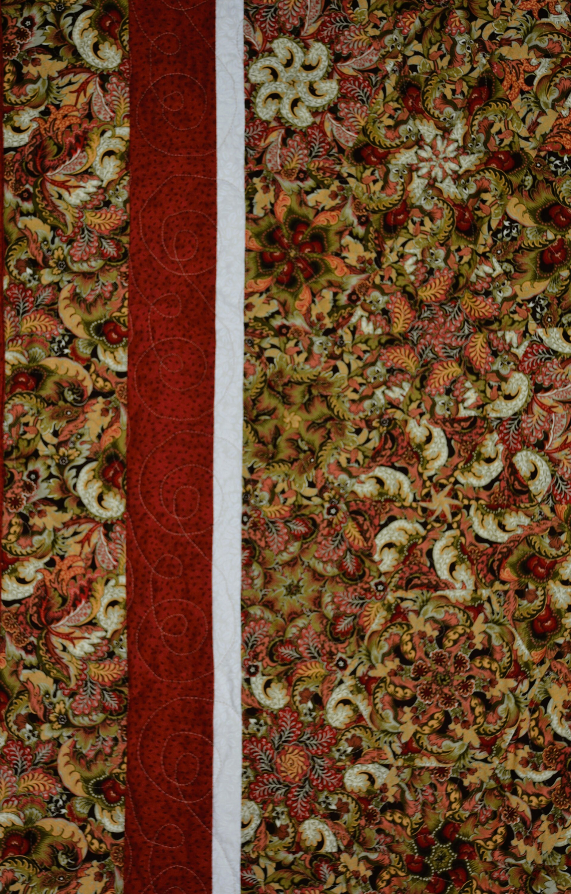 Twin Size Quilt, Maroon Quilt, Masculine Quilt, Cabin, Kaleidoscope ...
