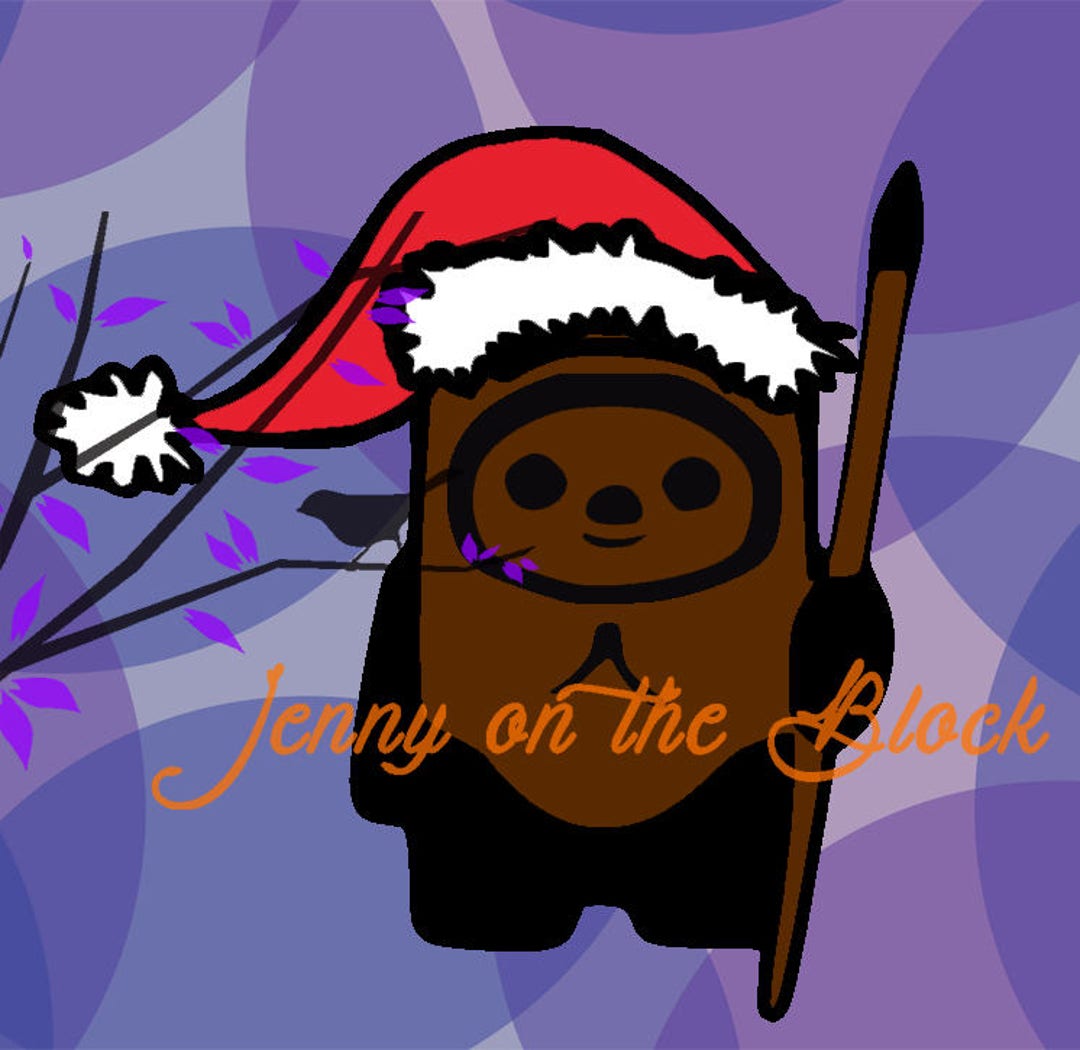 Star Wars Christmas Ewok Svg/png/pdf/jpeg Files for Cricut, Silhouette ...