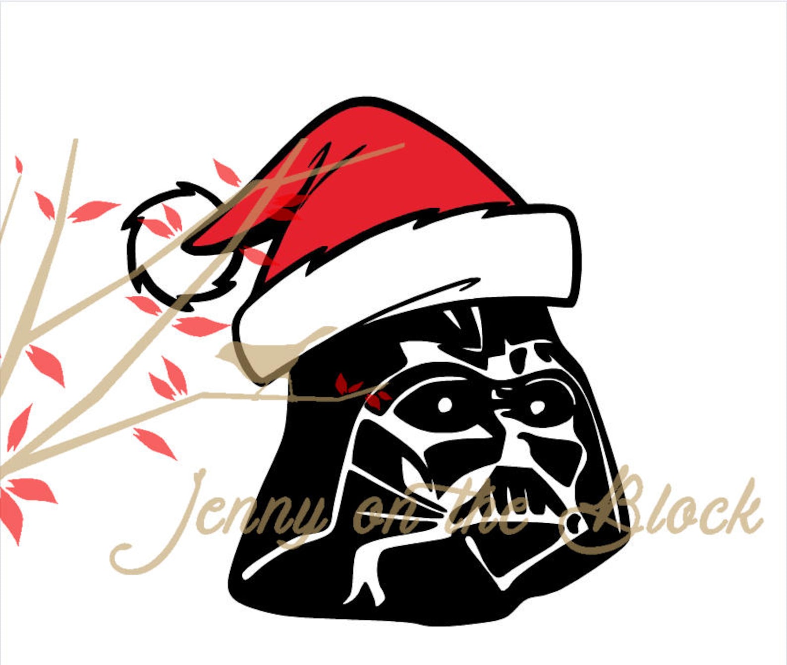 Star Wars Christmas Darth Santa Svg/png/pdf/jpeg Files for Cricut ...