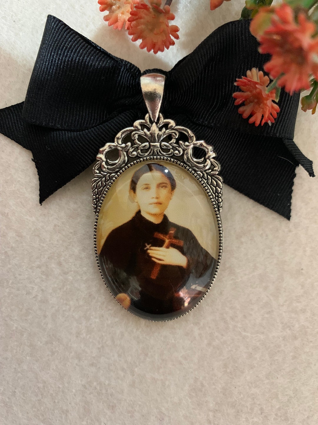 SANTA GEMA GALGANI, Virgin and Passionist Shield. Brooches - Etsy