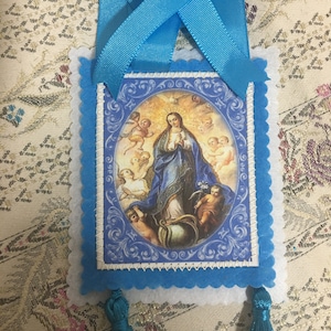 Scapular for Door. Immaculate Conception. - Etsy