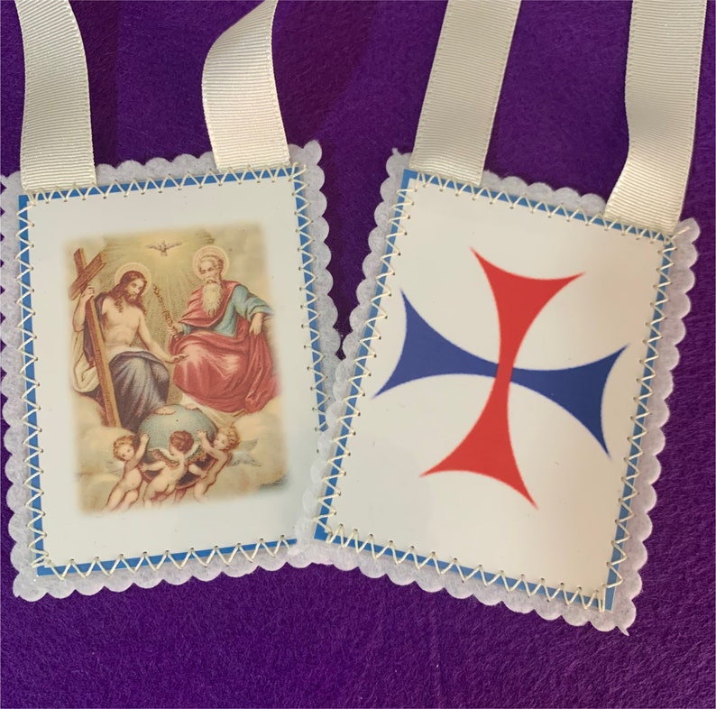 LA SANTISIMA TRINIDAD . Escapularios - Etsy España