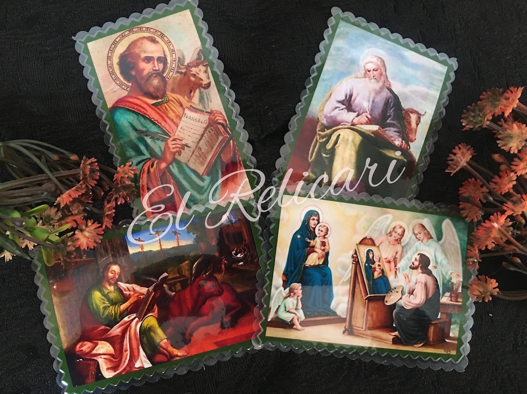 SAINT LUKE the Evangelist. Laminated Card. - Etsy