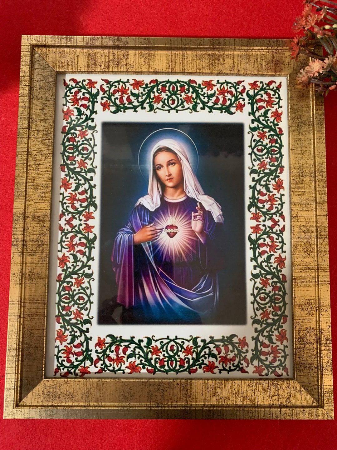 SACRED HEART of MARY. Chart. - Etsy