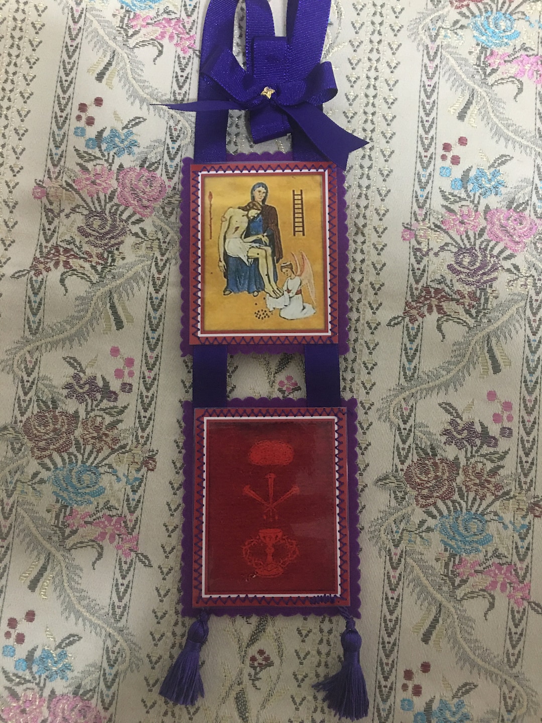Marie Julie Jahenny. Purple Scapular. Door Scapular. Protection for the ...