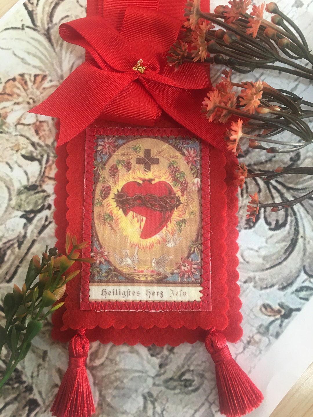 Scapular for the Door. This House is Consecrated to the Sacred Heart of ...