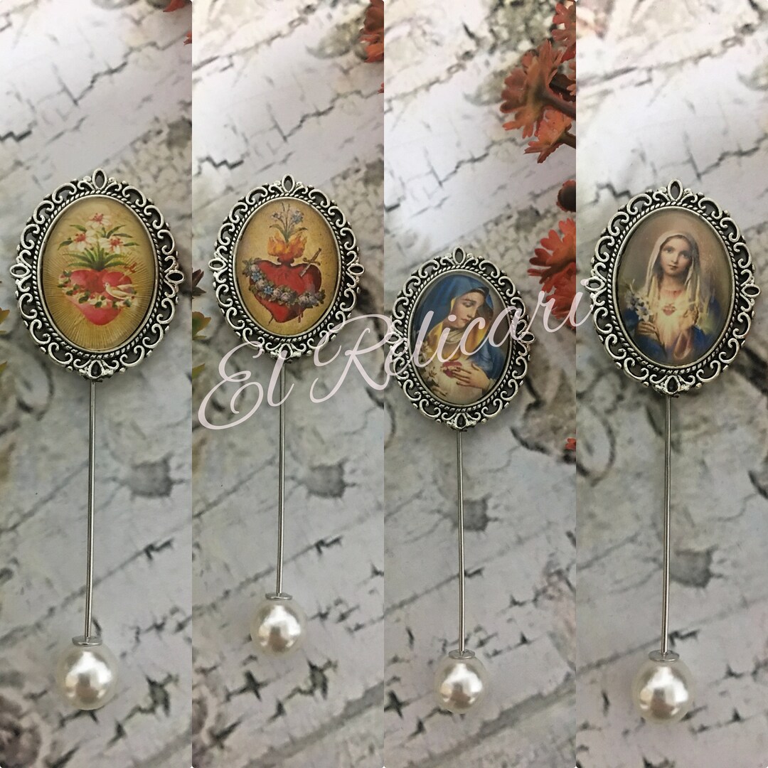 The Immaculate and Heart of Mary. Pin for Flap. - Etsy