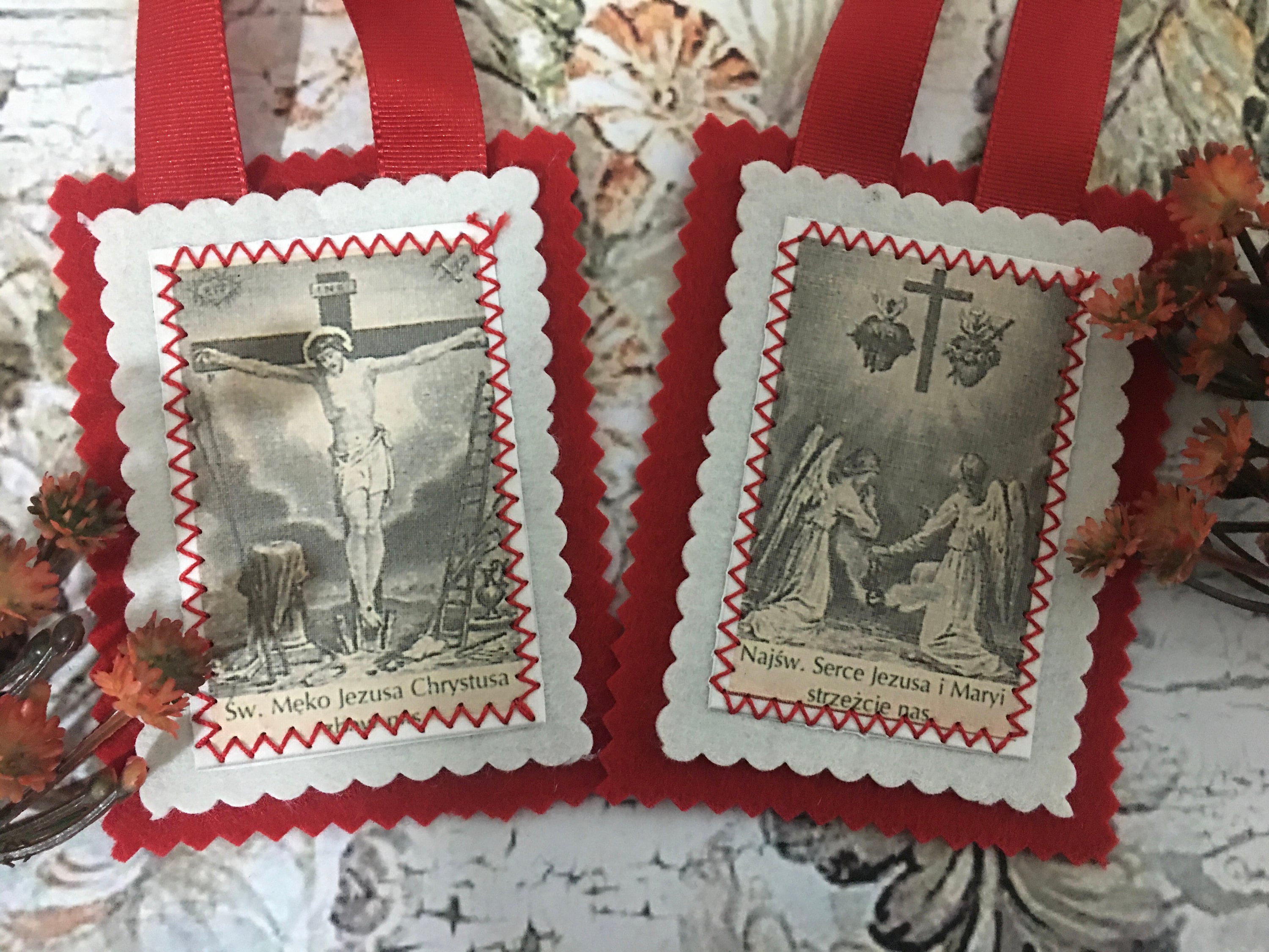 The Scapular of the Passion. Red Scapular . | Etsy UK