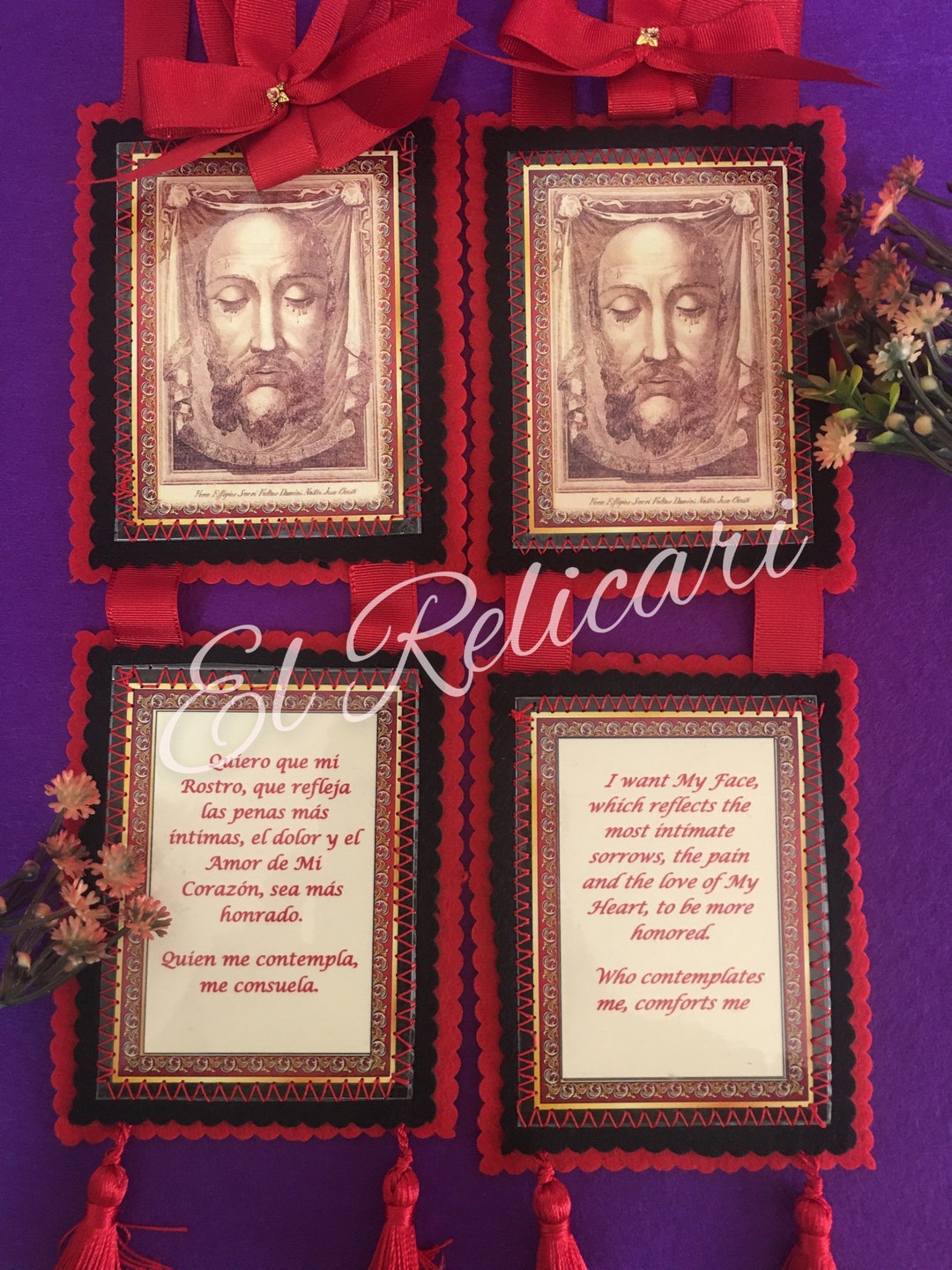 Devotion to the Holy Face. Scapular for Door, Blessing for the Home ...