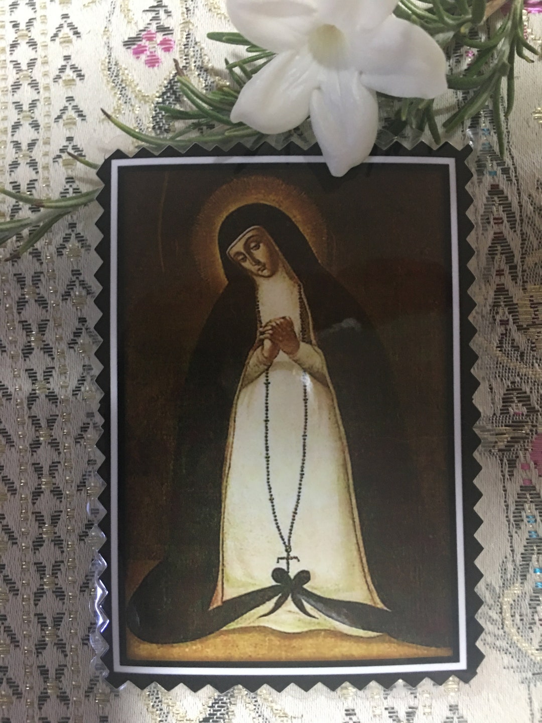 Our Lady of Solitude. Laminated Cards. - Etsy