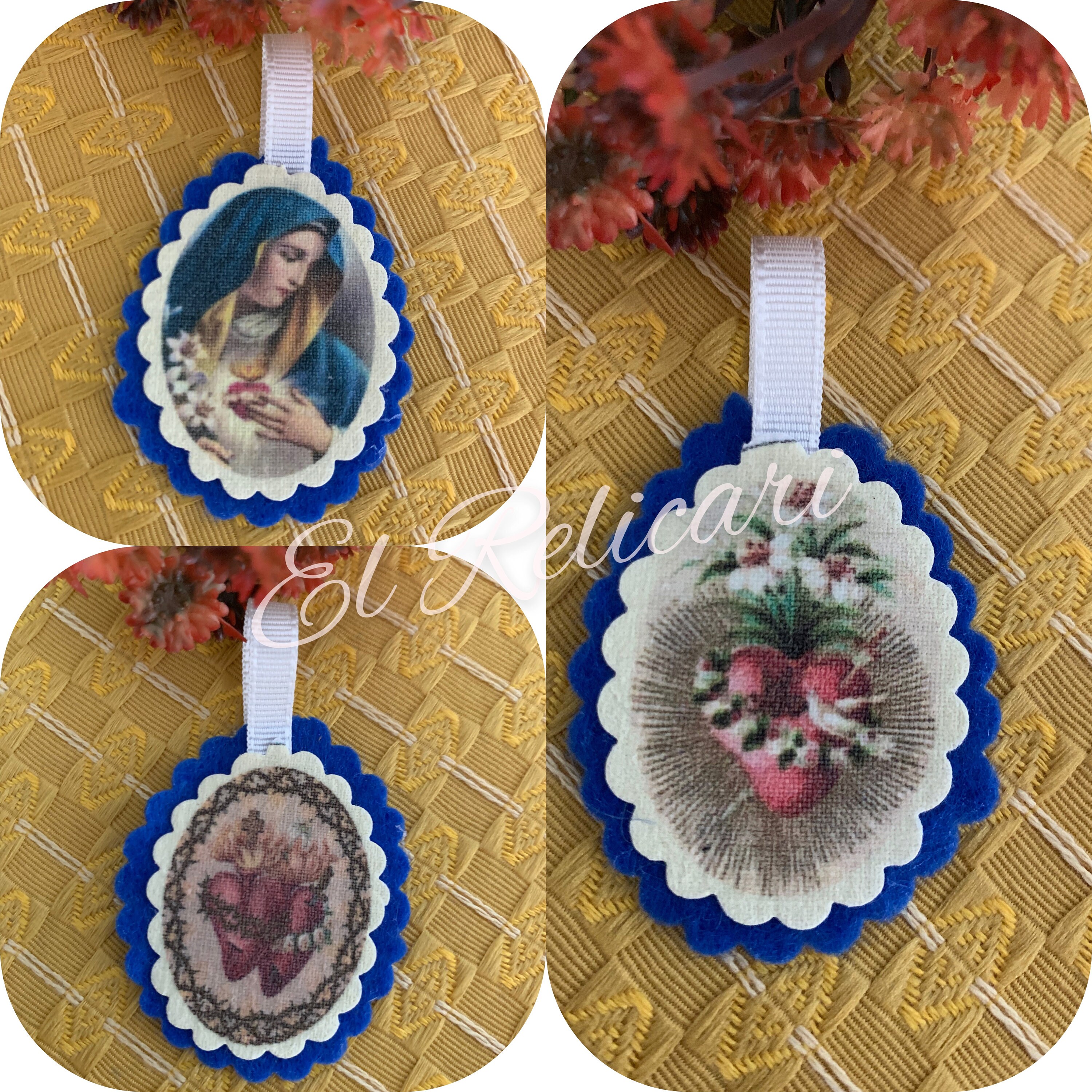 STOP! the Sacred Heart of Mary is With Me. Scapulars. - Etsy